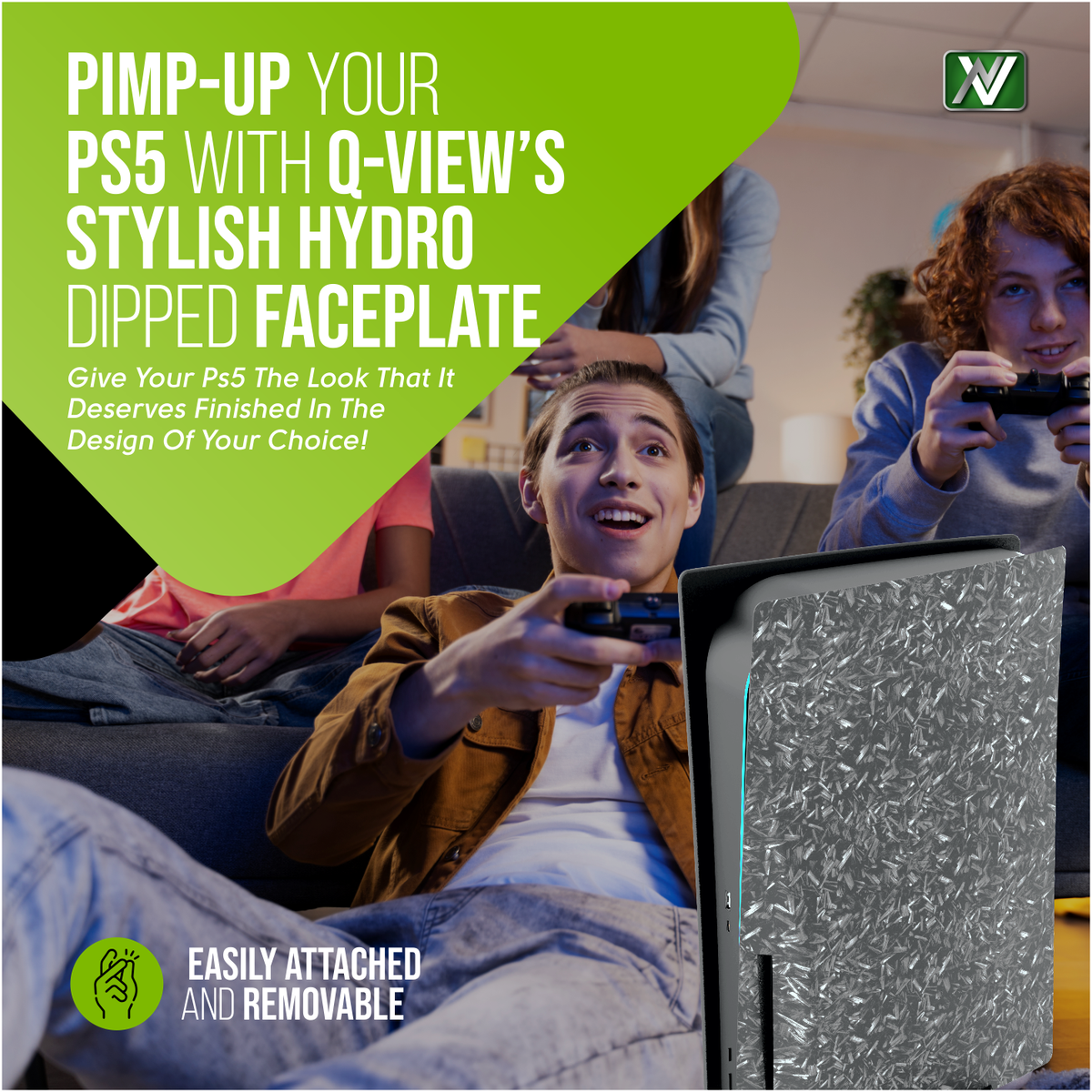 Q-View PS5 Hydro Faceplates With Custom Design - PS5 Cover Plates Disc