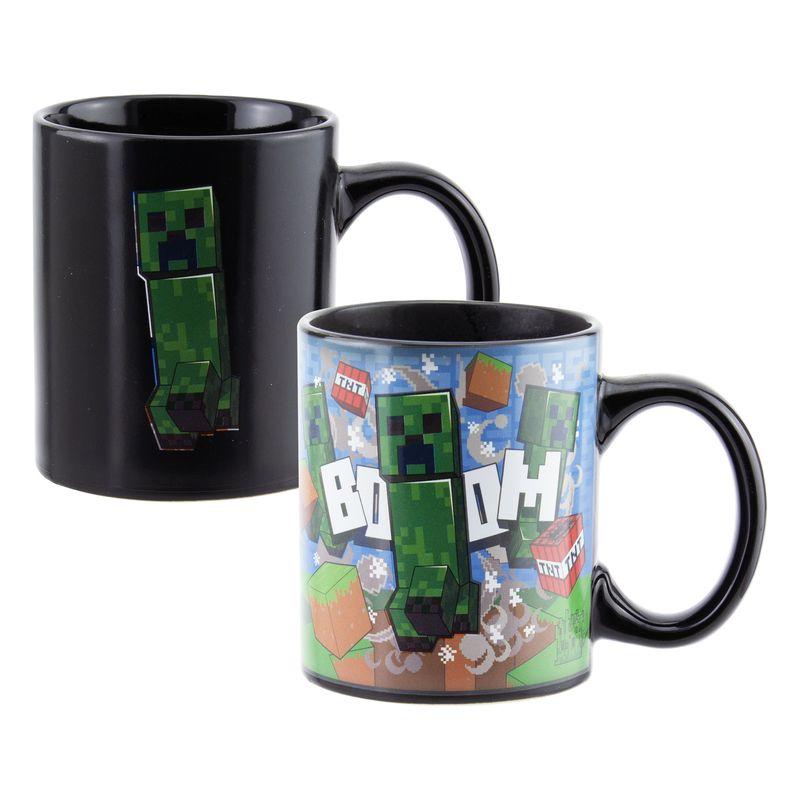 Paladone Minecraft Creeper Heat Change Synthetic Mug, 295 ml, Official ...