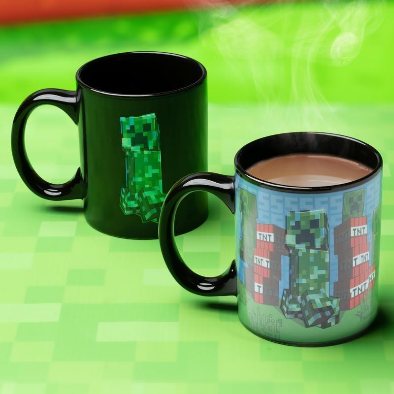 Paladone Minecraft Creeper Heat Change Synthetic Mug, 295 ml, Official ...